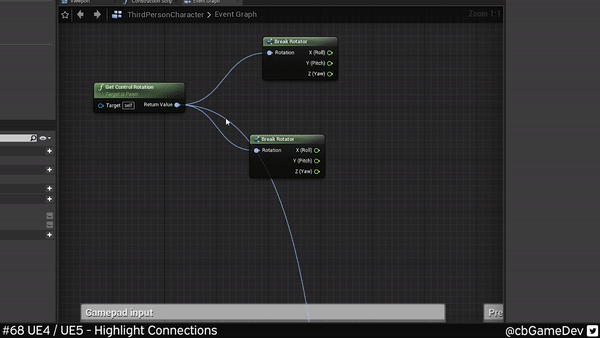QUICK DEV TIP #68 UE4 / UE5 - HIGHLIGHTING CONNECTIONS — CBgameDev