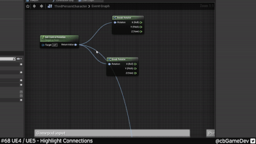 QUICK DEV TIP #68 UE4 / UE5 - HIGHLIGHTING CONNECTIONS — CBgameDev