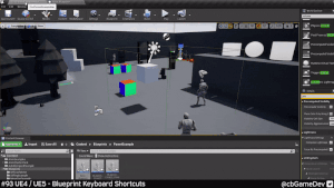 QUICK DEV TIP #93 UE4 / UE5 - BLUEPRINT KEYBOARD SHORTCUTS — CBgameDev