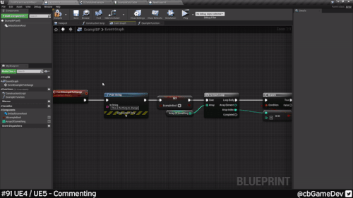 QUICK DEV TIP #91 UE4 / UE5 - COMMENTING — CBgameDev