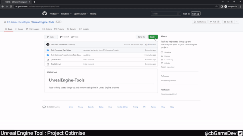 New Unreal Engine Tool: Project Optimise! — CBgameDev