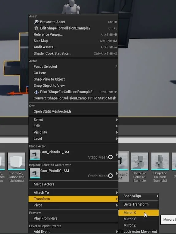 QUICK DEV TIP #60 UE4 / UE5 - MIRROR ASSETS — CBgameDev