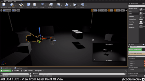 QUICK DEV TIP #81 UE4 / UE5 - VIEW FROM ASSET POINT OF VIEW — CBgameDev
