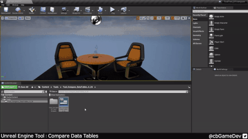Compare Data tables Tool for Unreal Engine — CBgameDev