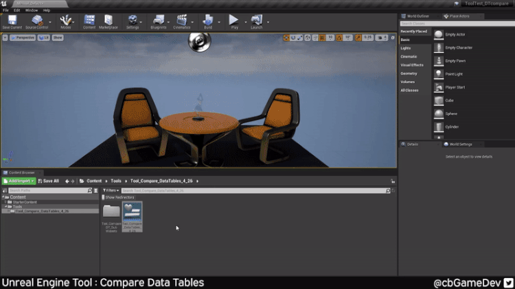 Compare Data tables Tool for Unreal Engine — CBgameDev
