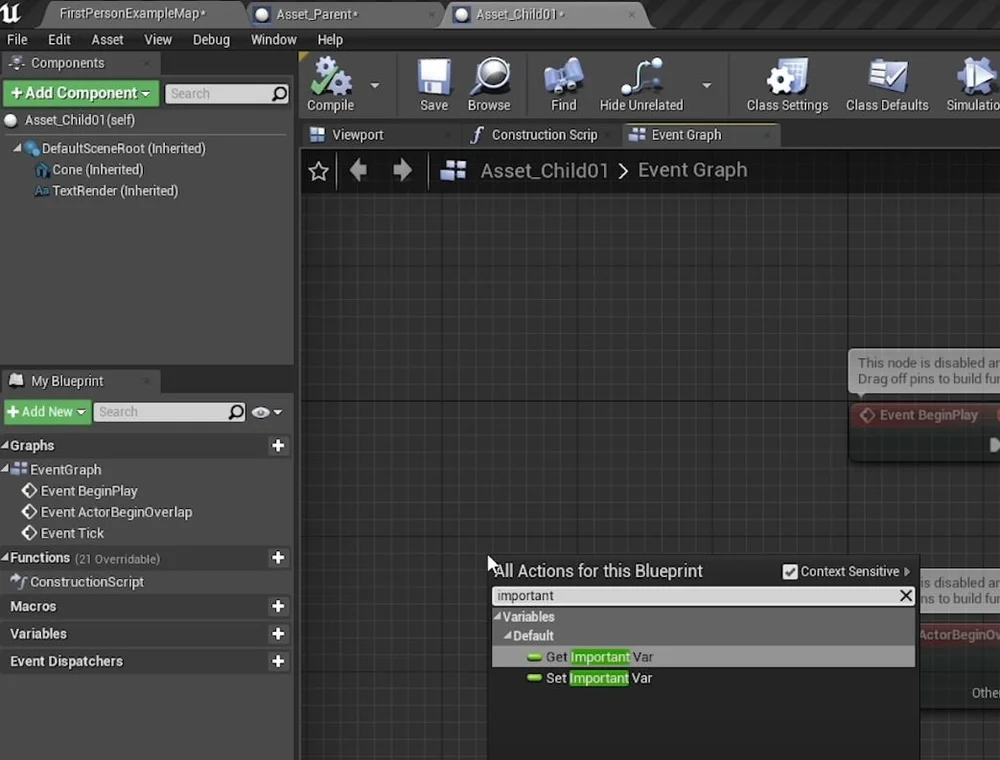 QUICK DEV TIP #55 UE4 / UE5 - Move Variable To Parent — CBgameDev