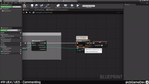 Quick Dev Tip 91 Ue4 Ue5 Commenting — Cbgamedev