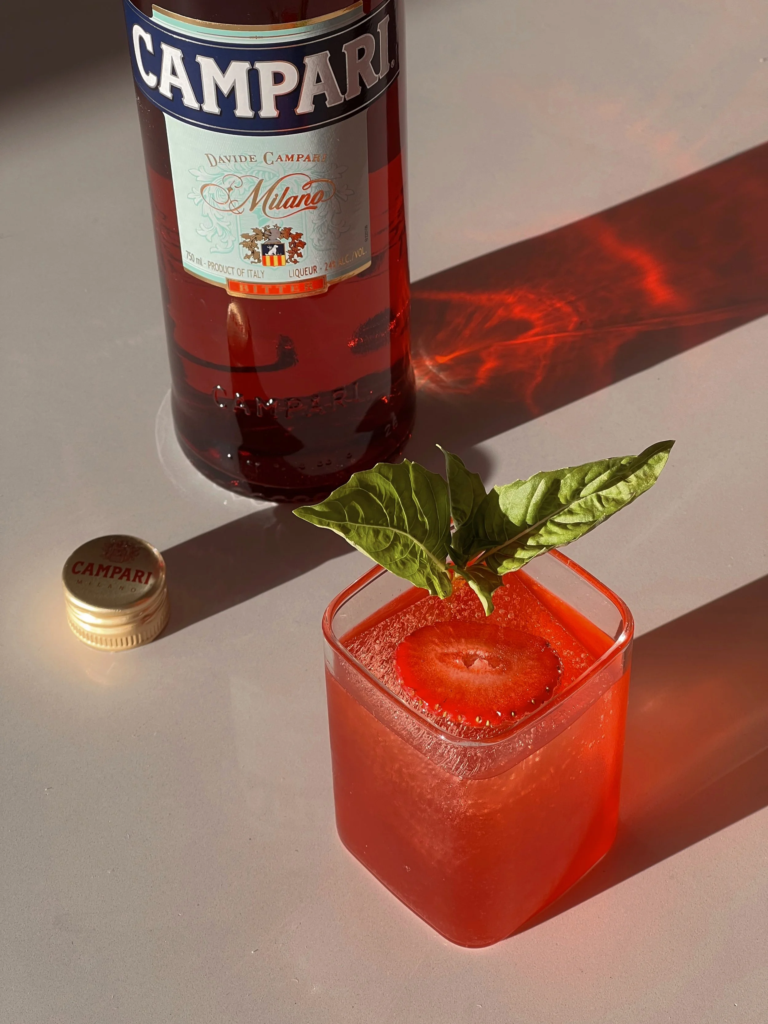 Strawberry Basil Negroni — Byevie