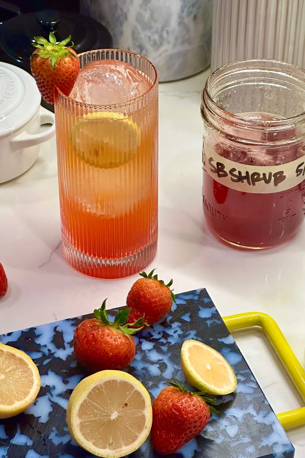 Strawberry Shrub Mocktail — BYEVIE