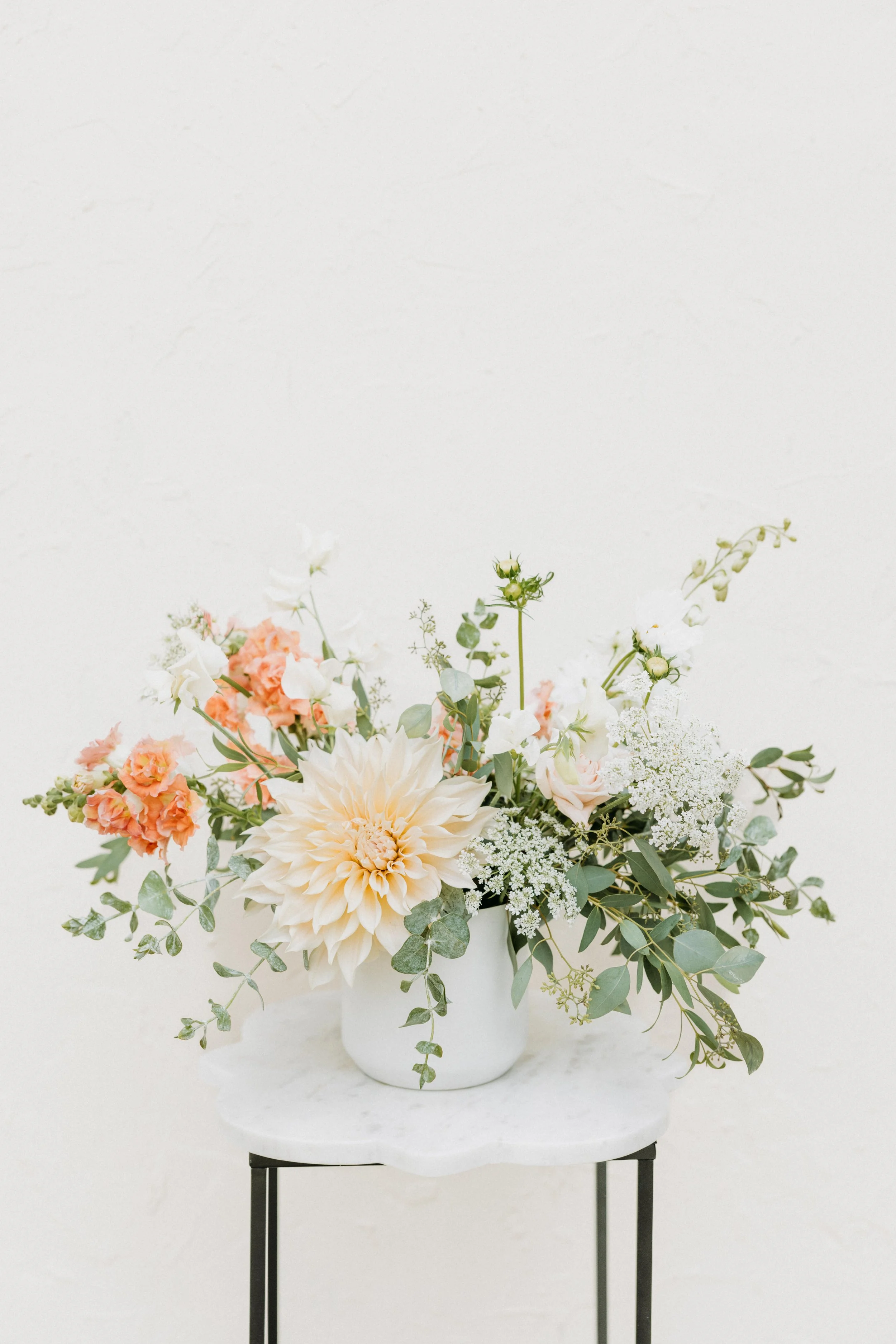 Vase Arrangements and Garland — Flowers and Jules