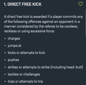 Law 12 - Fouls and Misconduct — Charlotte Referee Organization