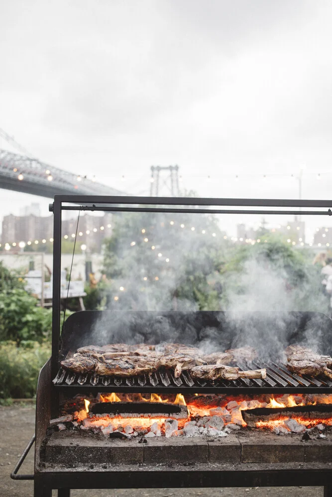 Rib-eye on the bone with wasabi bread sauce — Sarah Glover