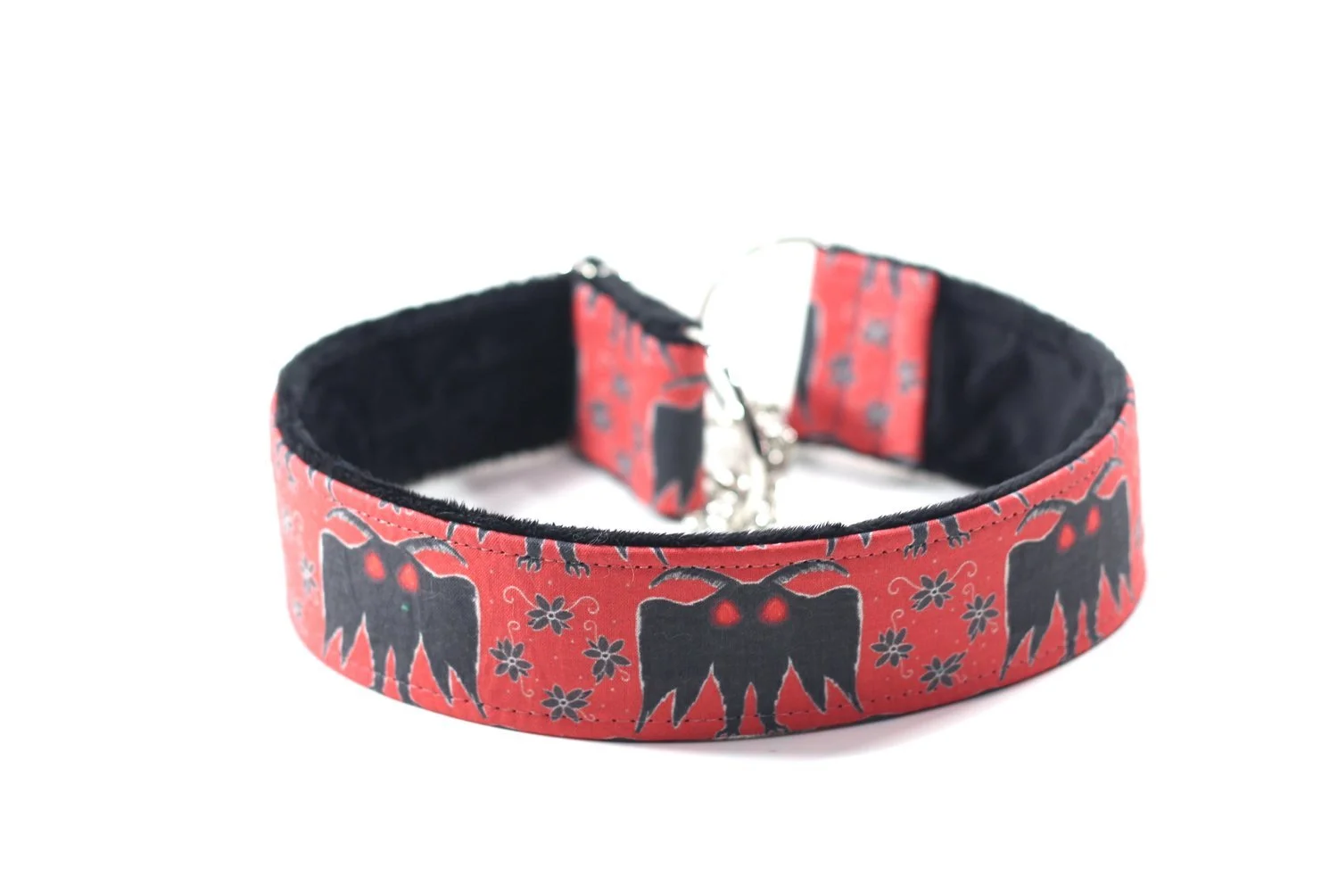 Vintage Mothman on Red — Penny's Collars & More - Custom Collars