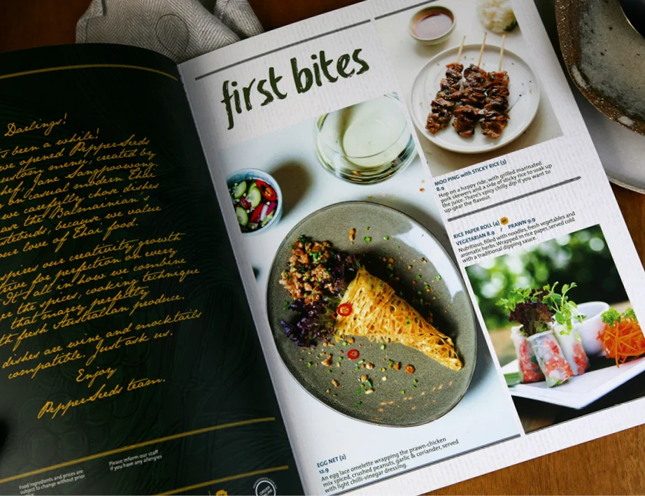 Restaurant Menu — Pep Design
