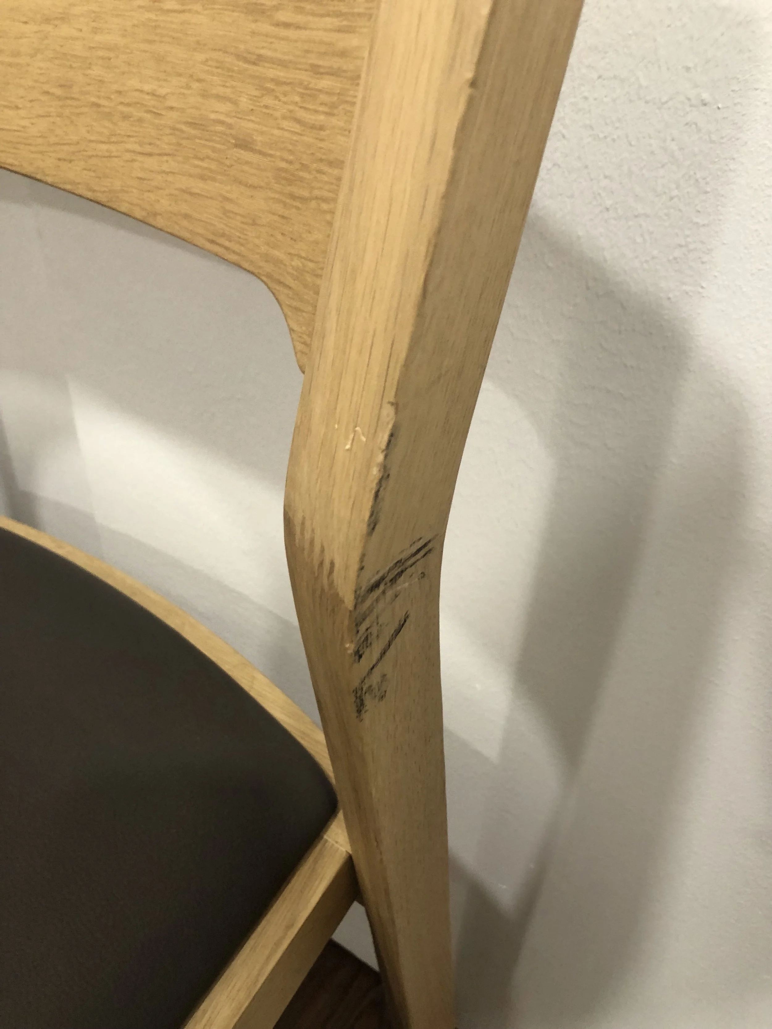 Matthew Hilton Chairs (Oak) Modern shape, comfortable back support ...