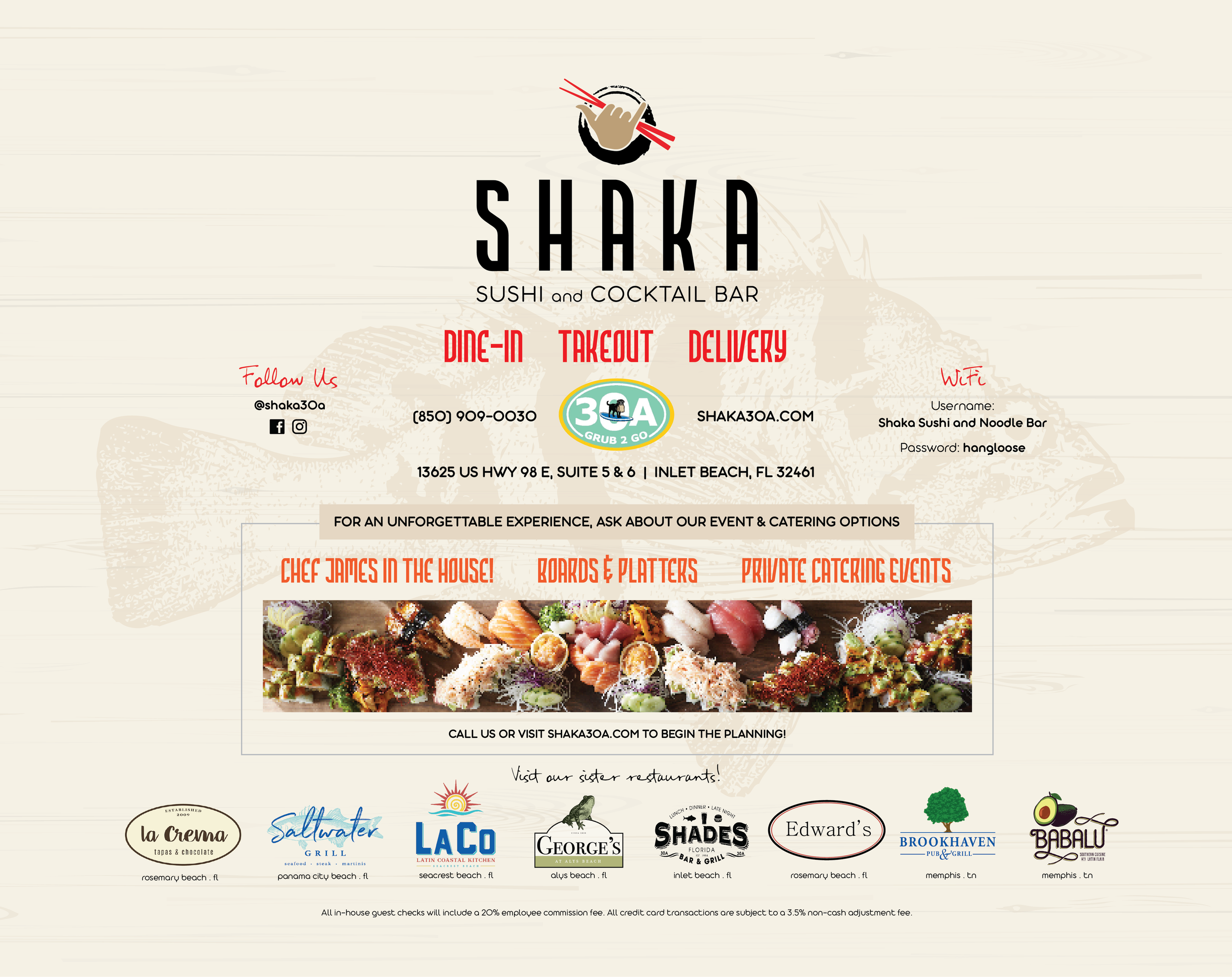 Dinner-QR — Shaka Sushi & Cocktail Bar | Inlet Beach 30A