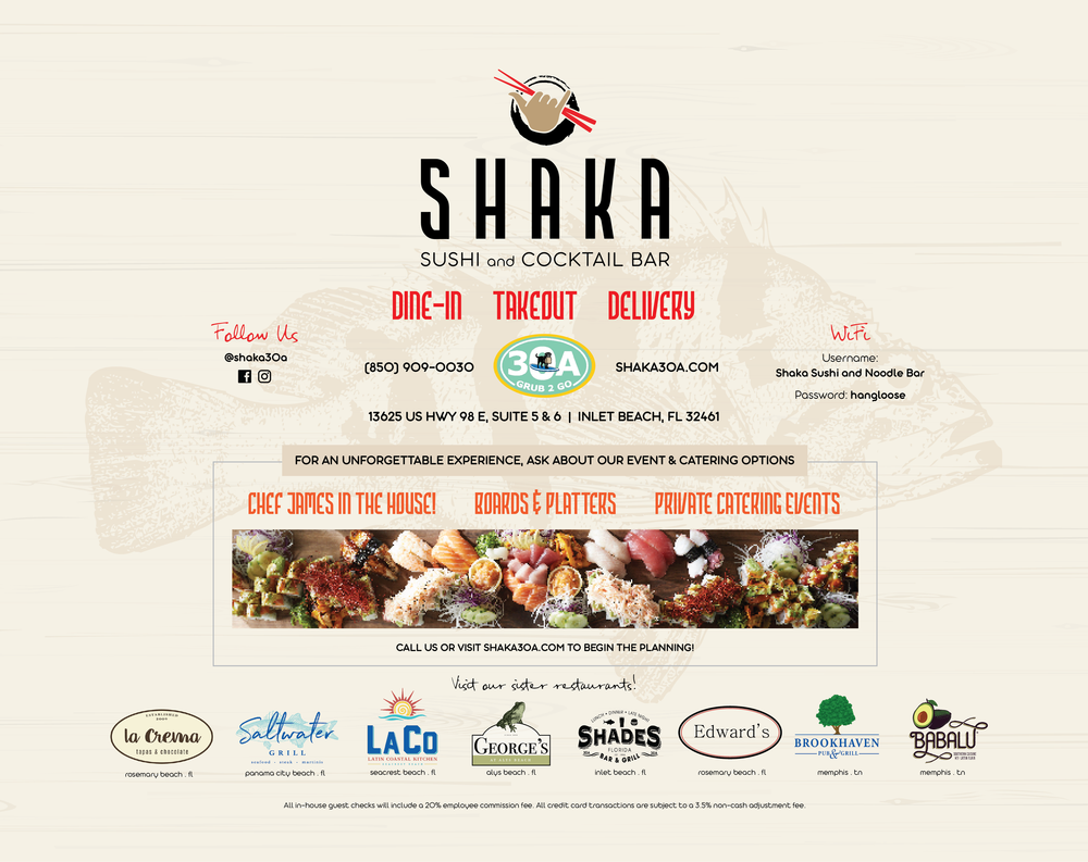 Dinner-QR — Shaka Sushi & Cocktail Bar | Inlet Beach 30A