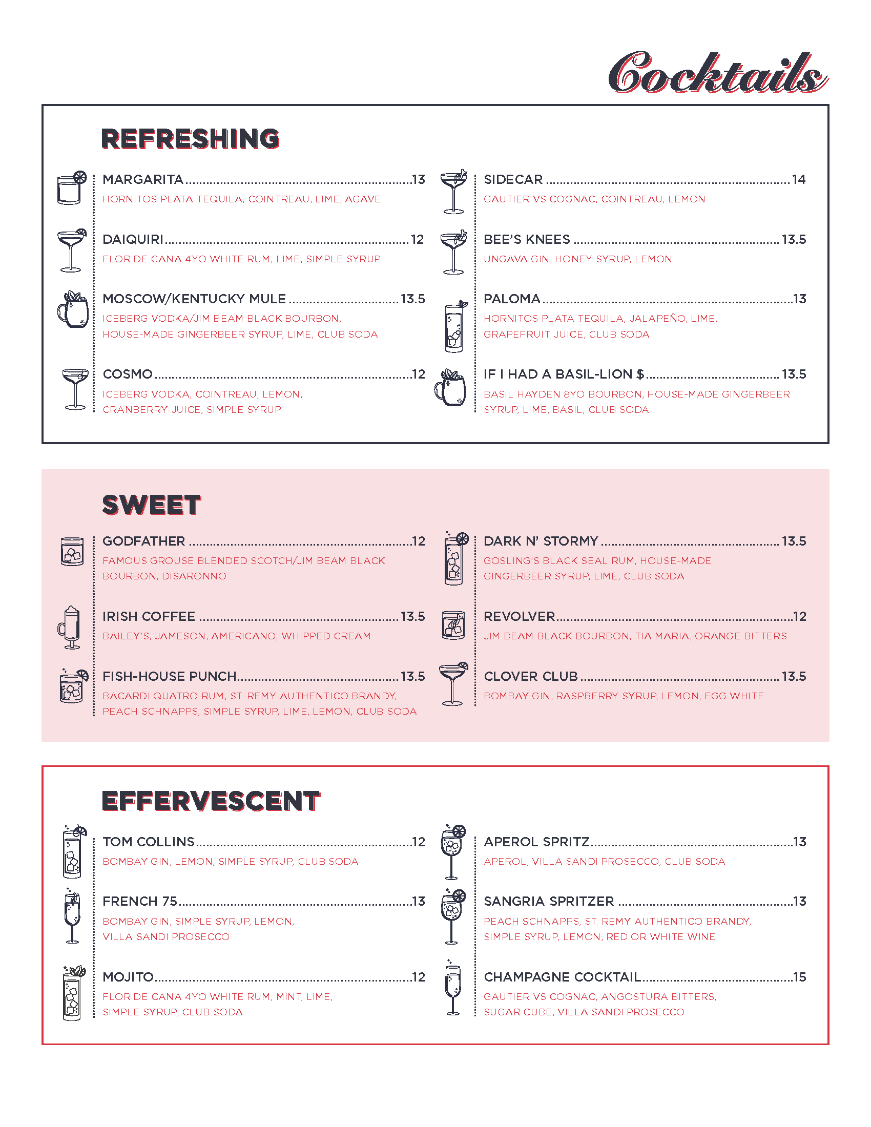 Drinks — No.4 Restaurant & Bar