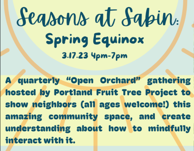 Event Calendar — Portland Fruit Tree Project