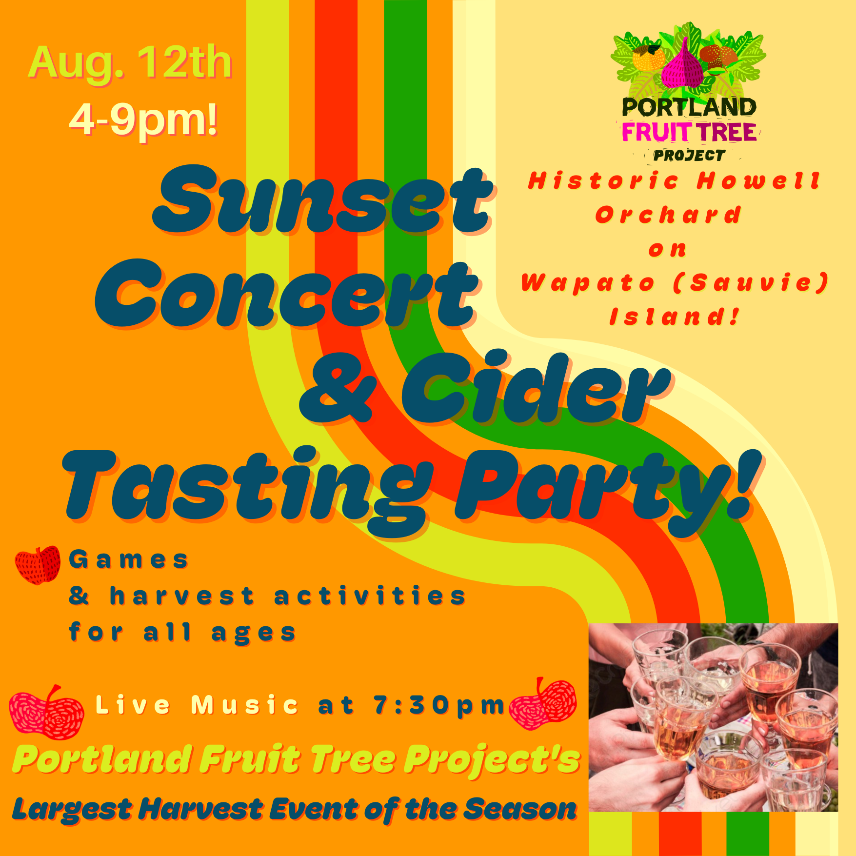 Join us on Wapato Island Aug. 12th for a Sunset Concert and Cider ...
