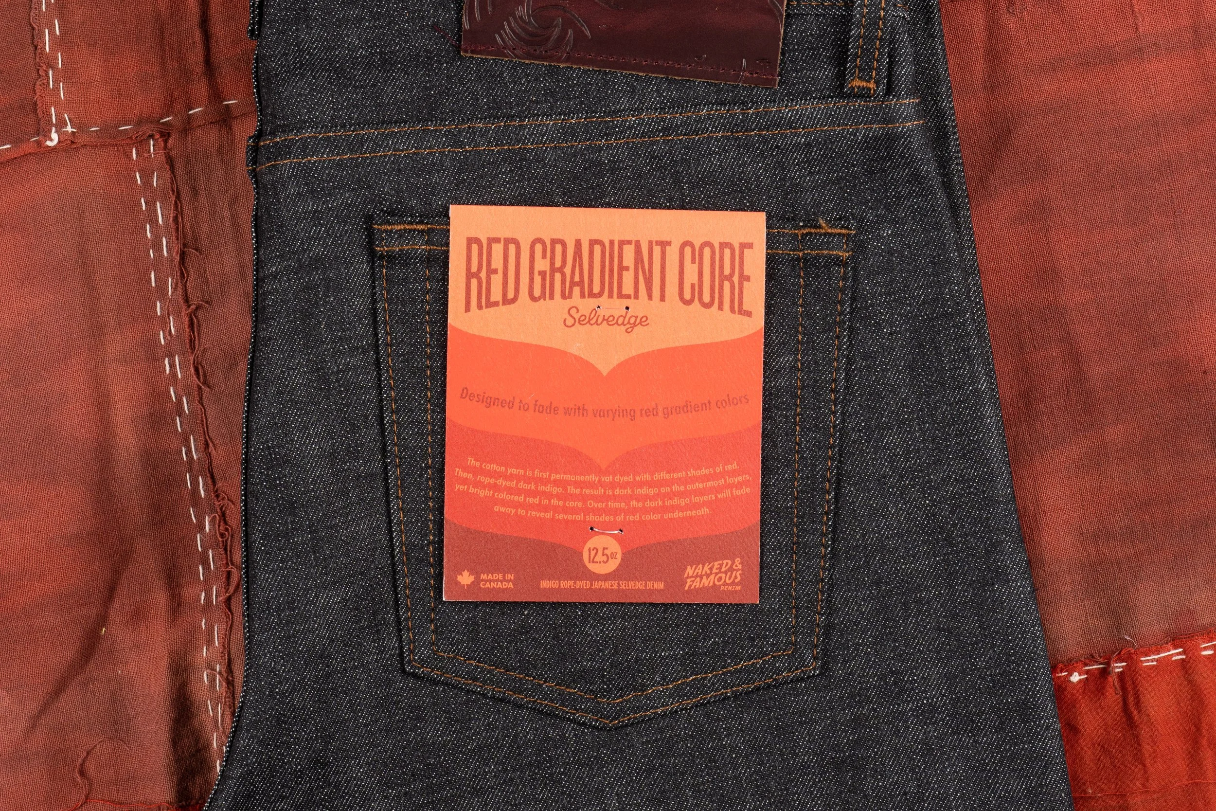 Red Gradient Core Selvedge | Naked & Famous Denim