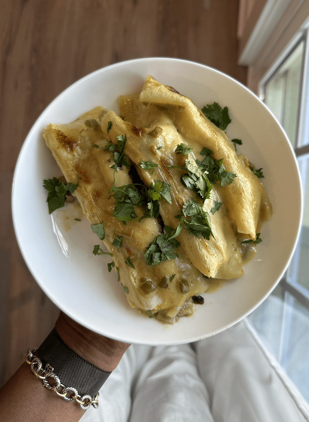 White Jackfruit Enchiladas — Sweet Greens Vegan