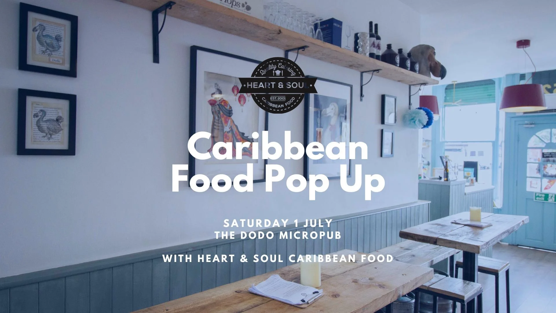 Caribbean Food Pop Up & Heart & Soul Opening — The Dodo Micropub