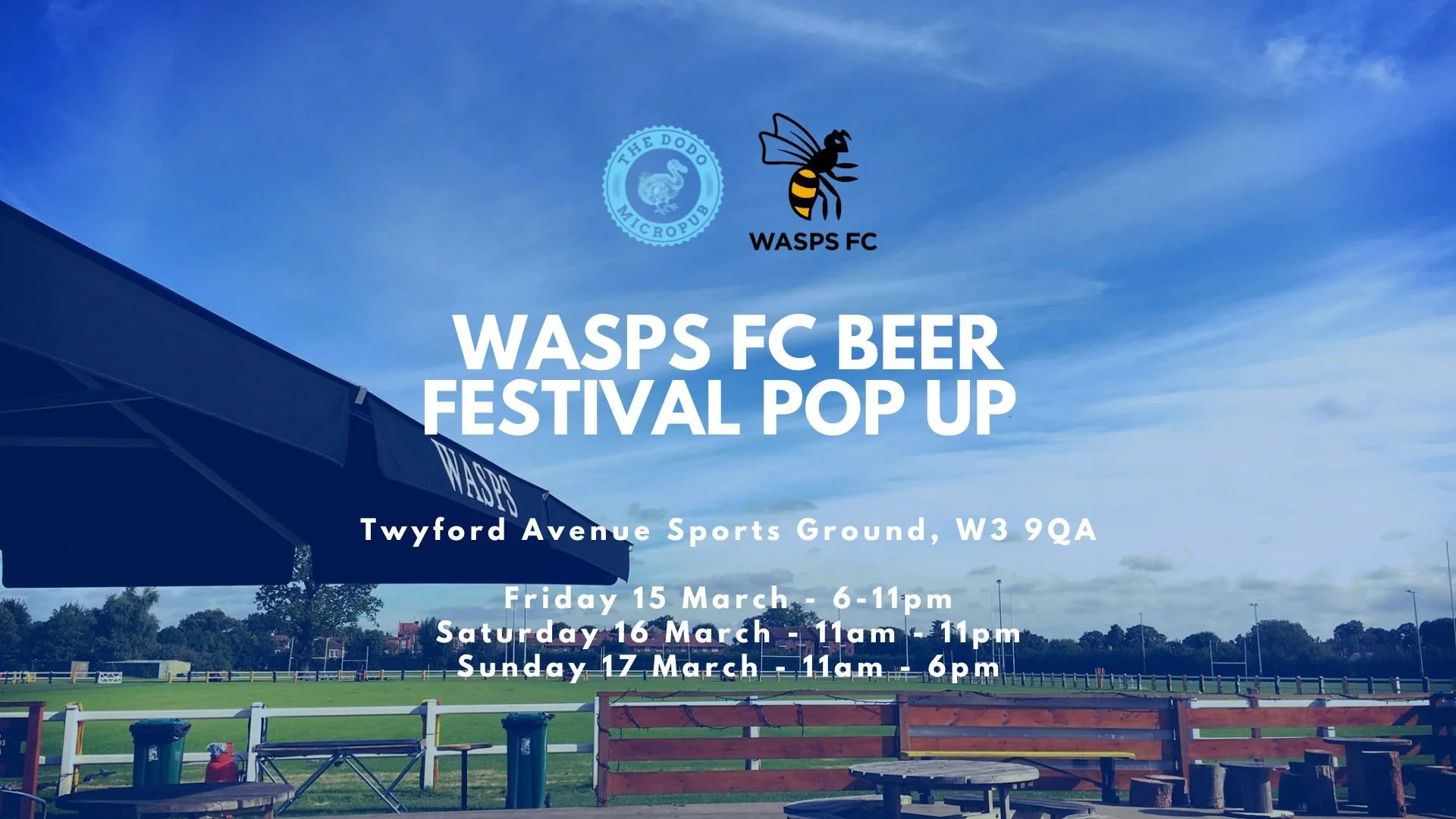 Wasps FC Beer Festival Pop Up — The Dodo Micropub