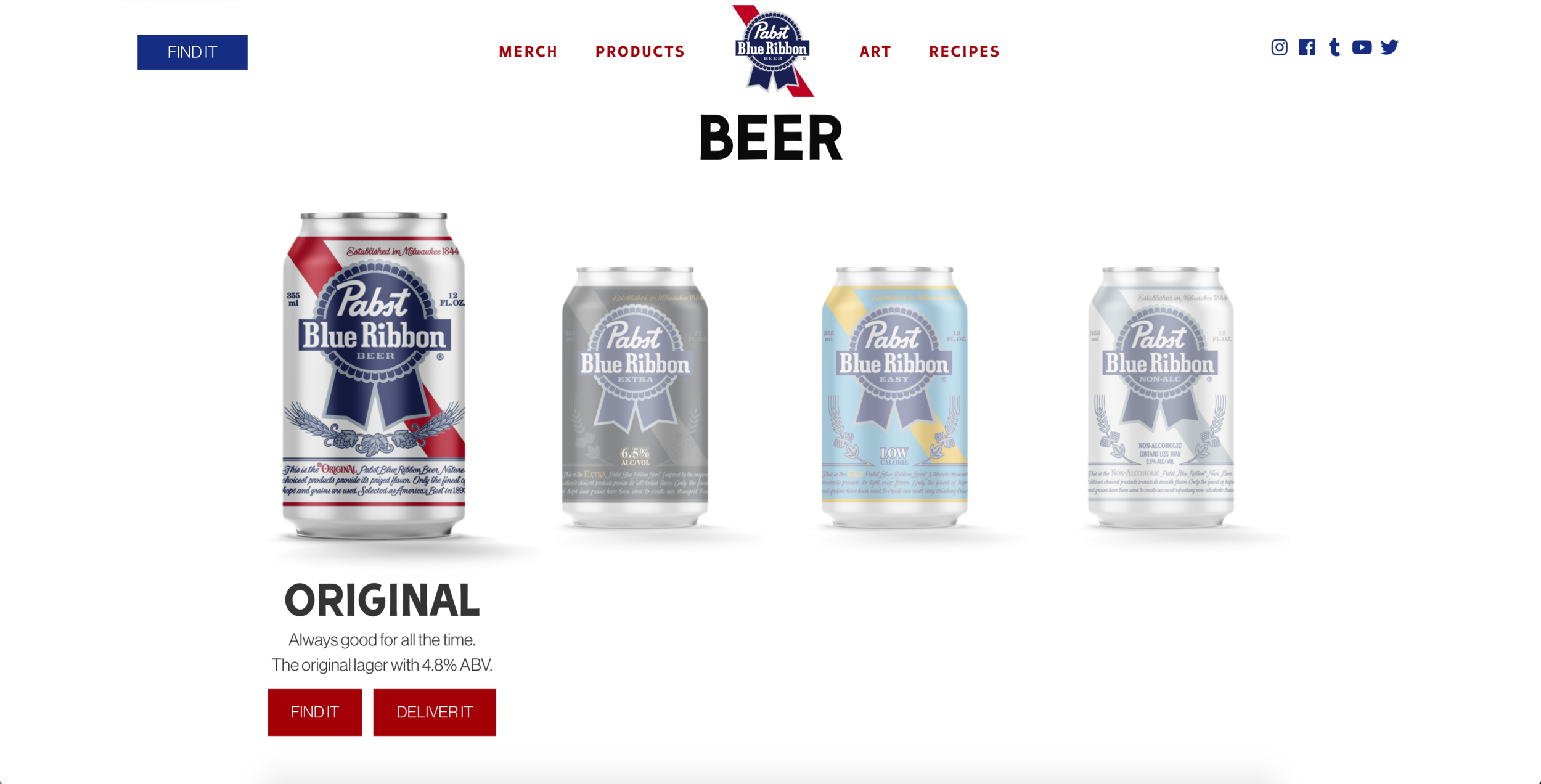 Pabst Blue Ribbon Font