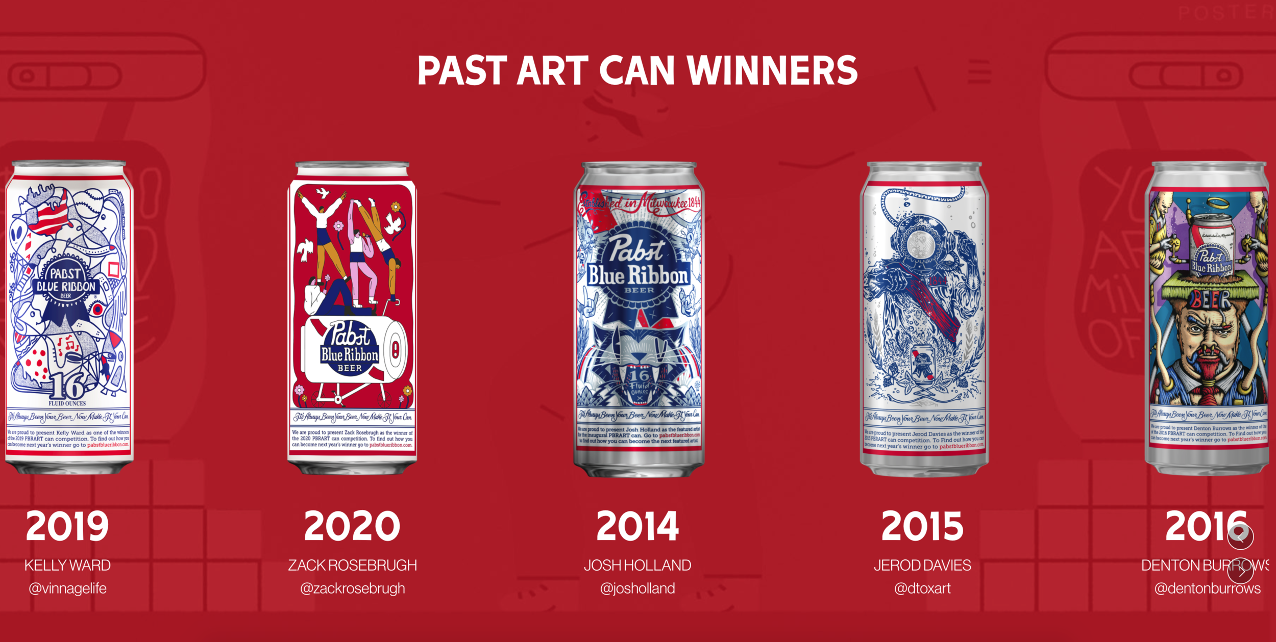 Pabst Blue Ribbon Font