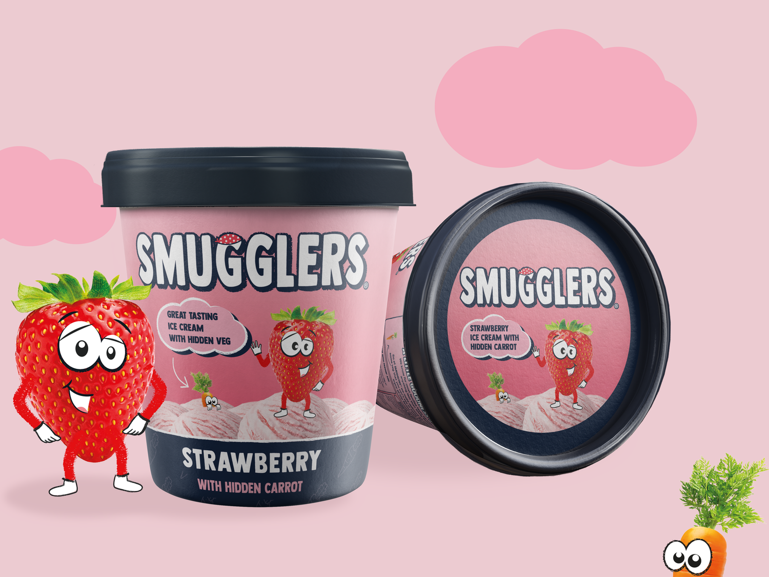 Smugglers ice cream brand and label design — dan mynard creates