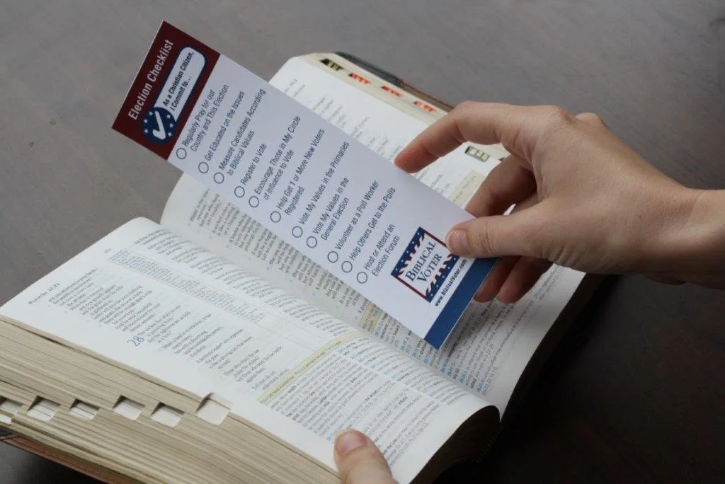 Election Checklists — Biblical Voter
