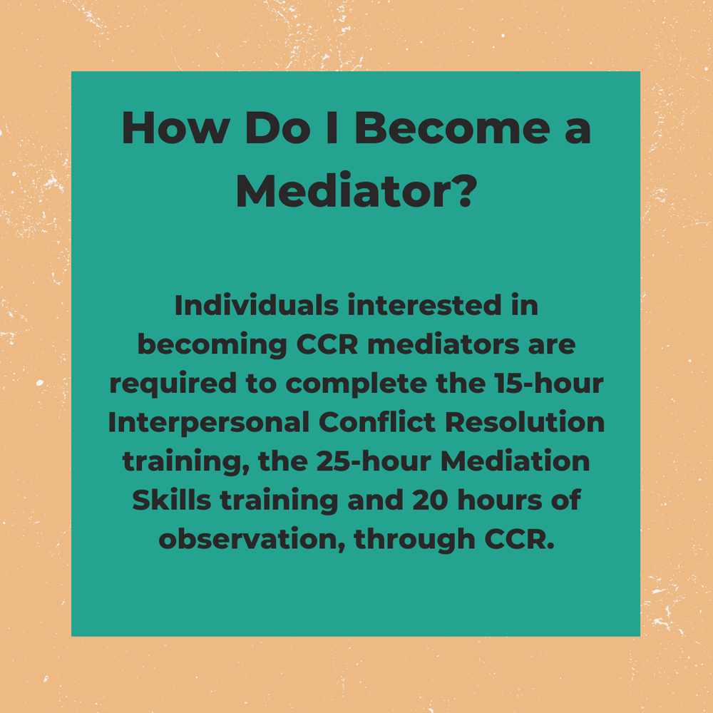 Transformative Mediation — Center for Conflict Resolution
