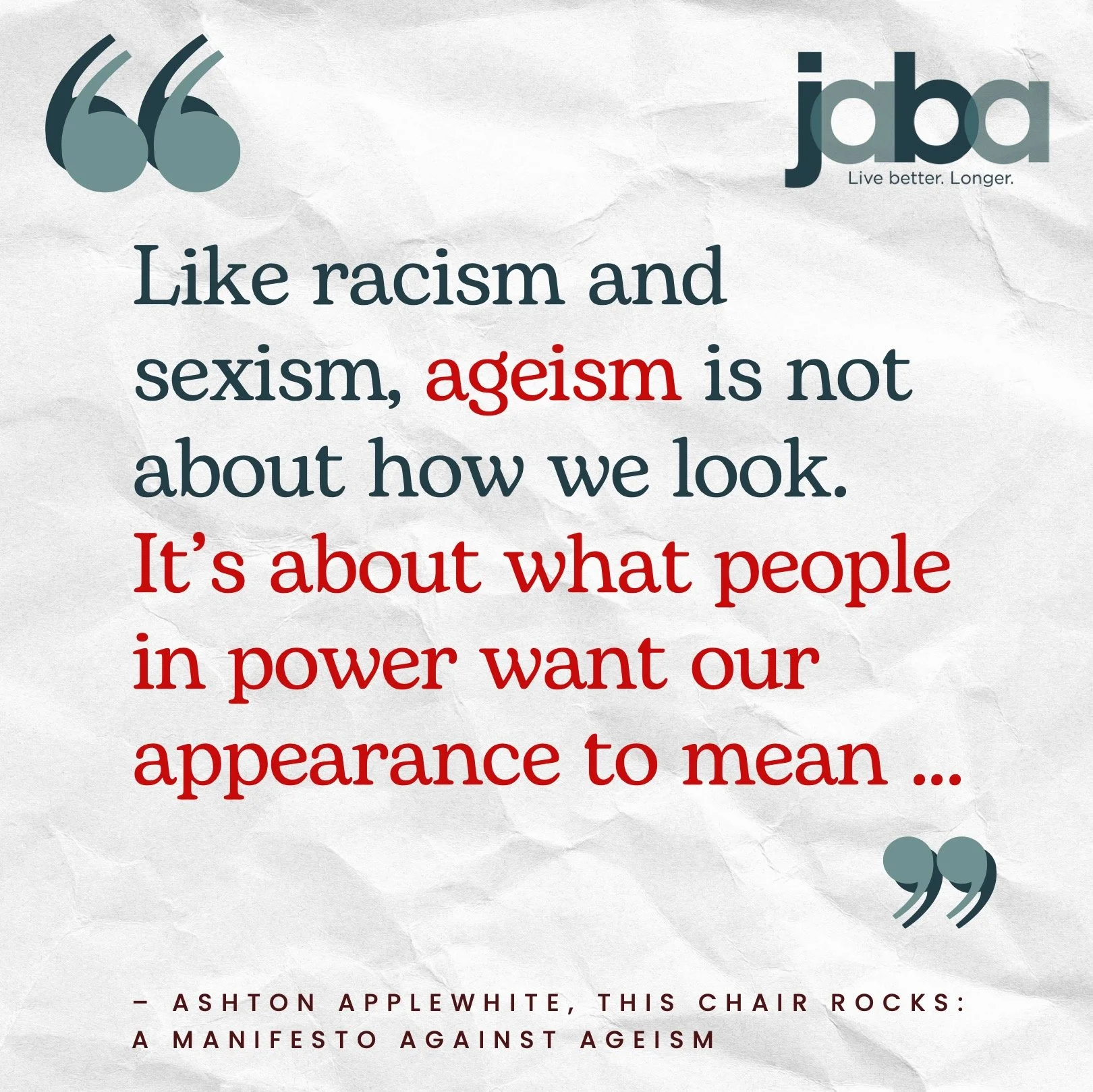 Defy Ageism — JABA