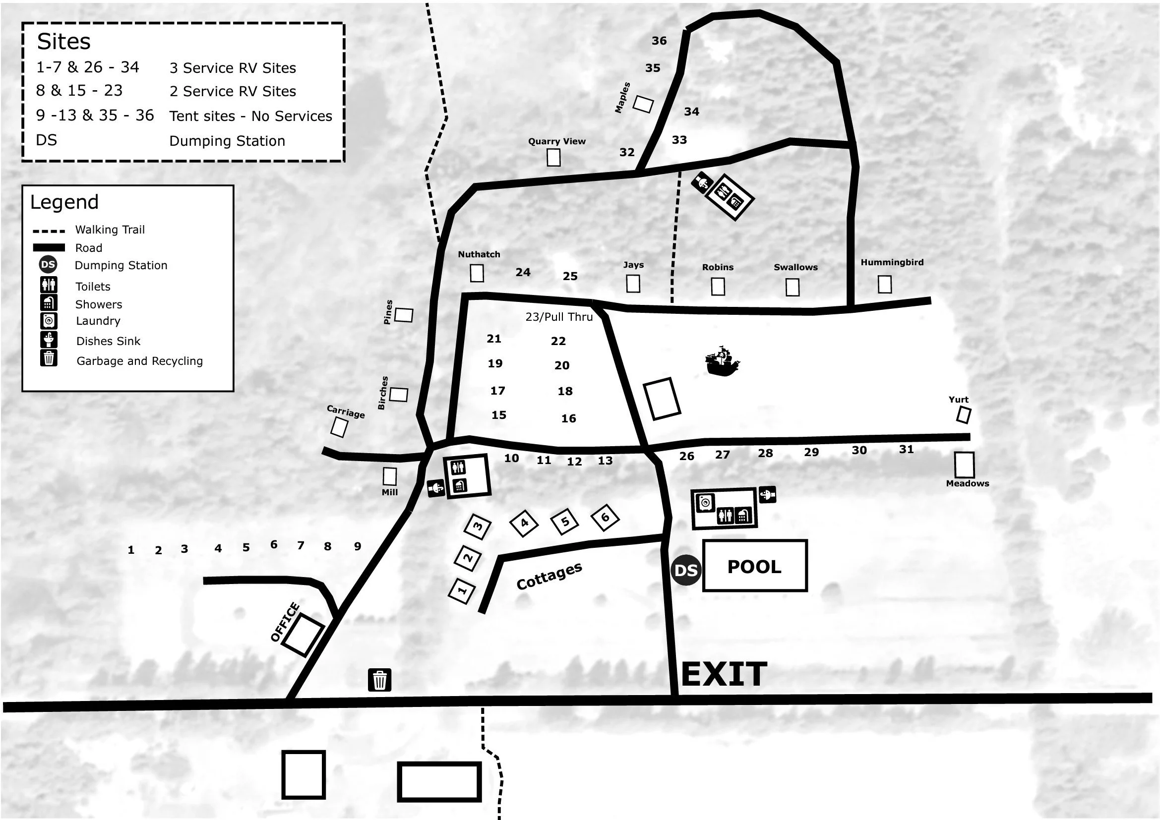 Miramichi Treehouse & Camping Adventures— Campground Map