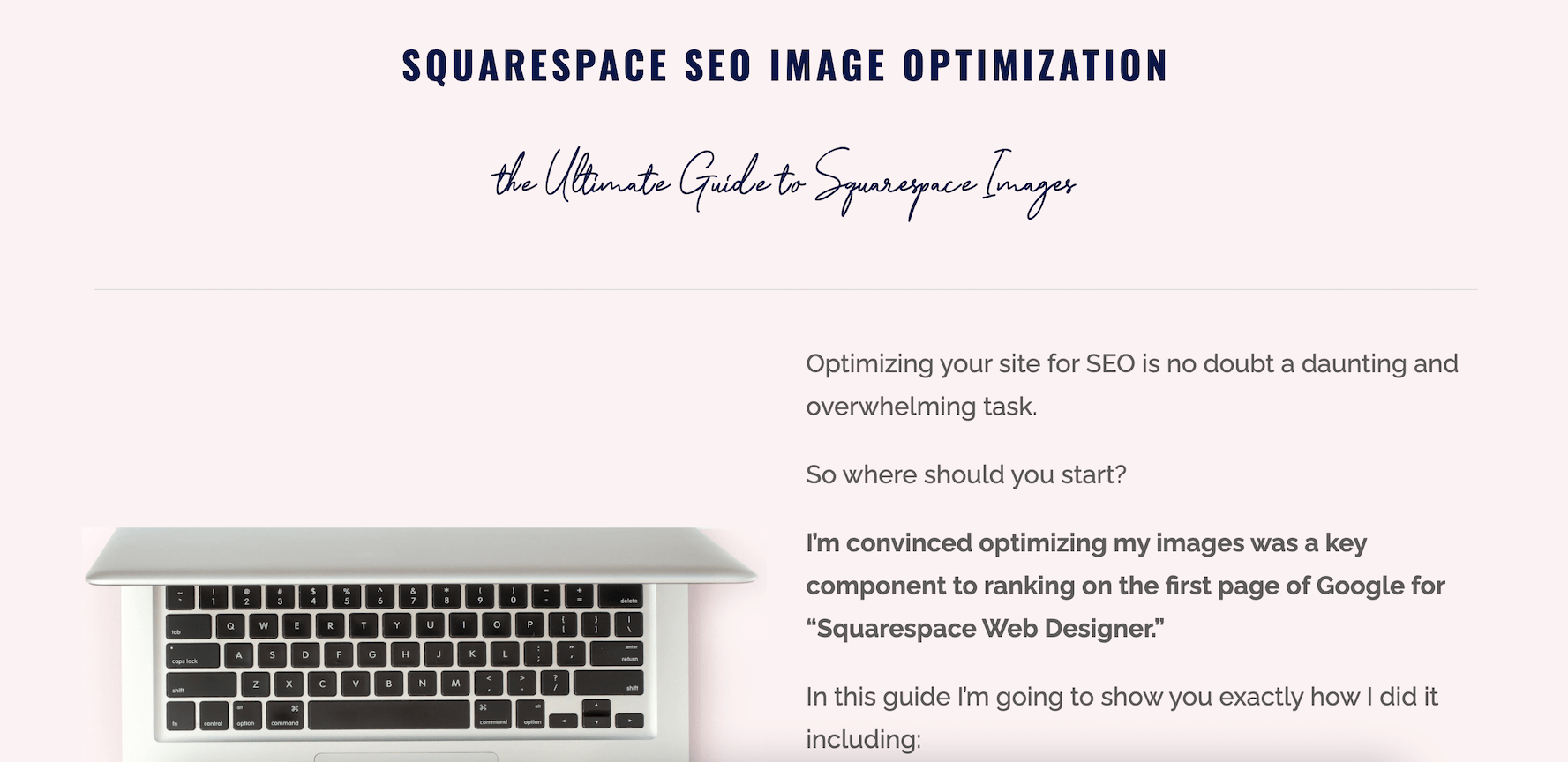 Squarespace Image Optimization | Be Aligned Web Design | Web Design ...