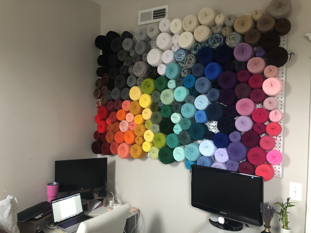 Yarn Wall Display — Cait Ireen's Crochet
