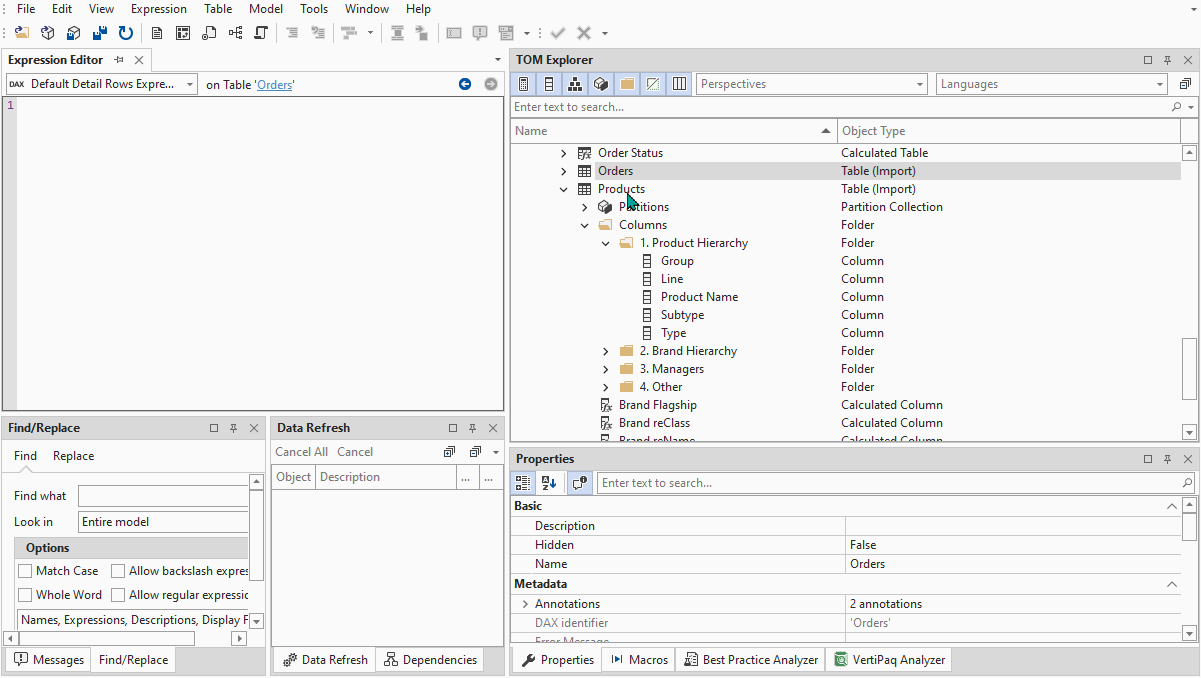 Check & Query Data from Tabular Editor — DATA GOBLINS