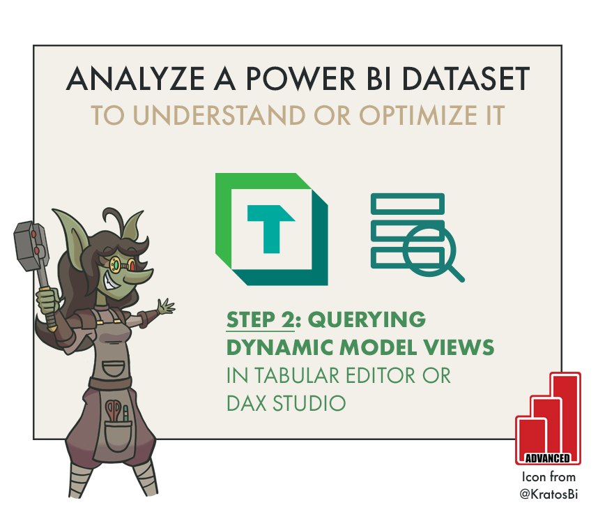 Assess an Existing Dataset with Tabular Editor 3 - Step 2: Query DMVs ...