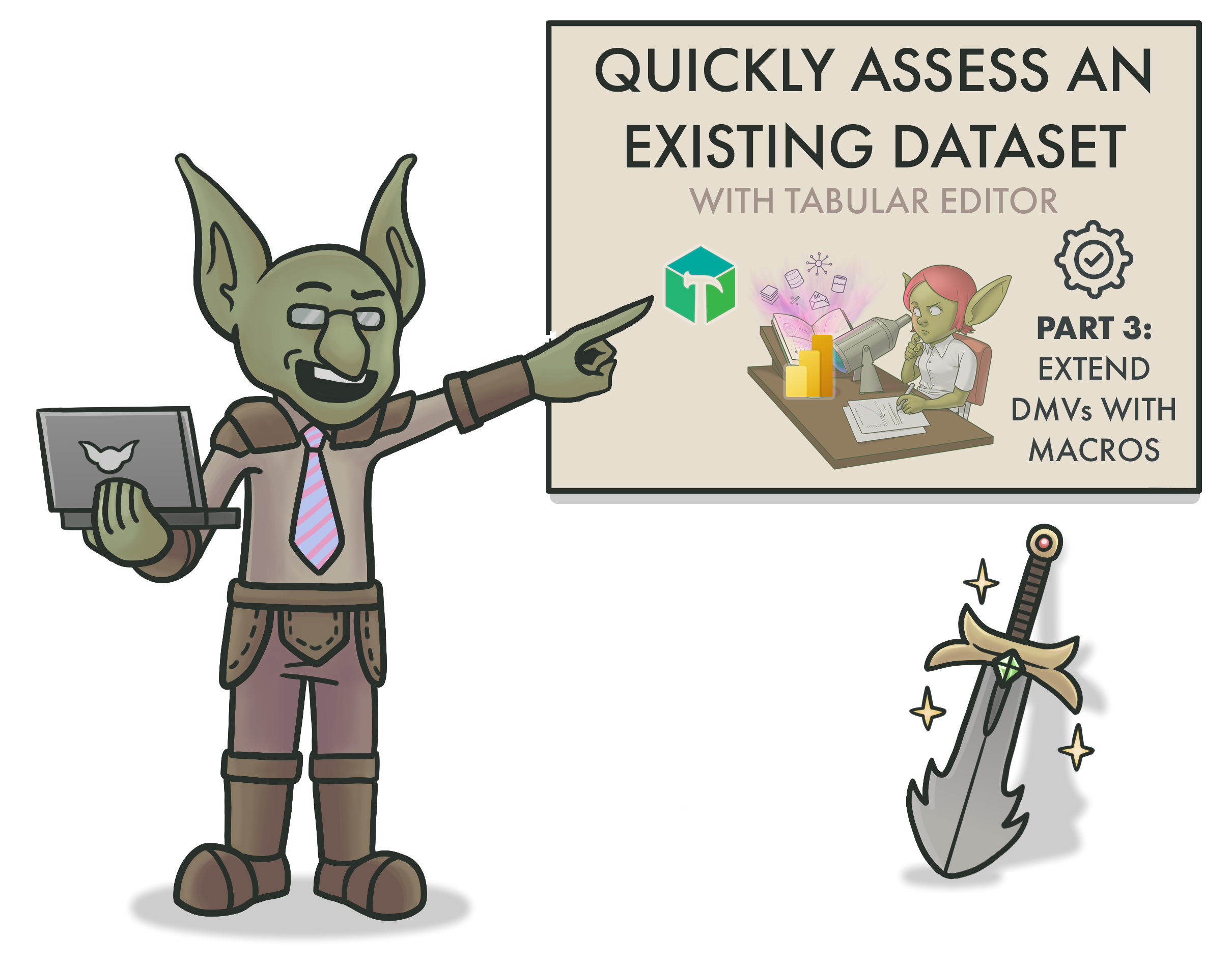 Assess an Existing Dataset with Tabular Editor 3 - Step 2: Query DMVs ...
