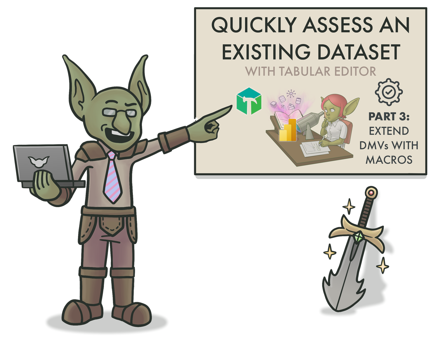 Assess an Existing Dataset with Tabular Editor 3 - Step 2: Query DMVs — DATA GOBLINS