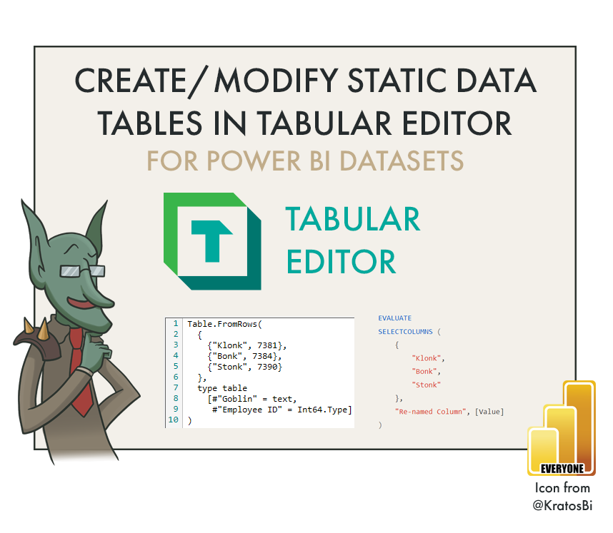 Adding tables in Power Query using Tabular Editor — DATA GOBLINS