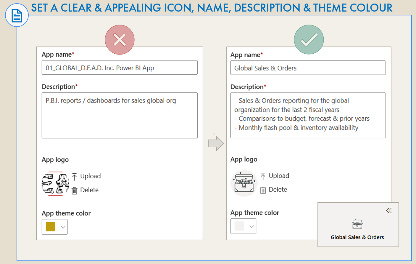 Power BI App Checklist — DATA GOBLINS