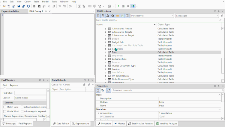 Check & Query Data from Tabular Editor — DATA GOBLINS