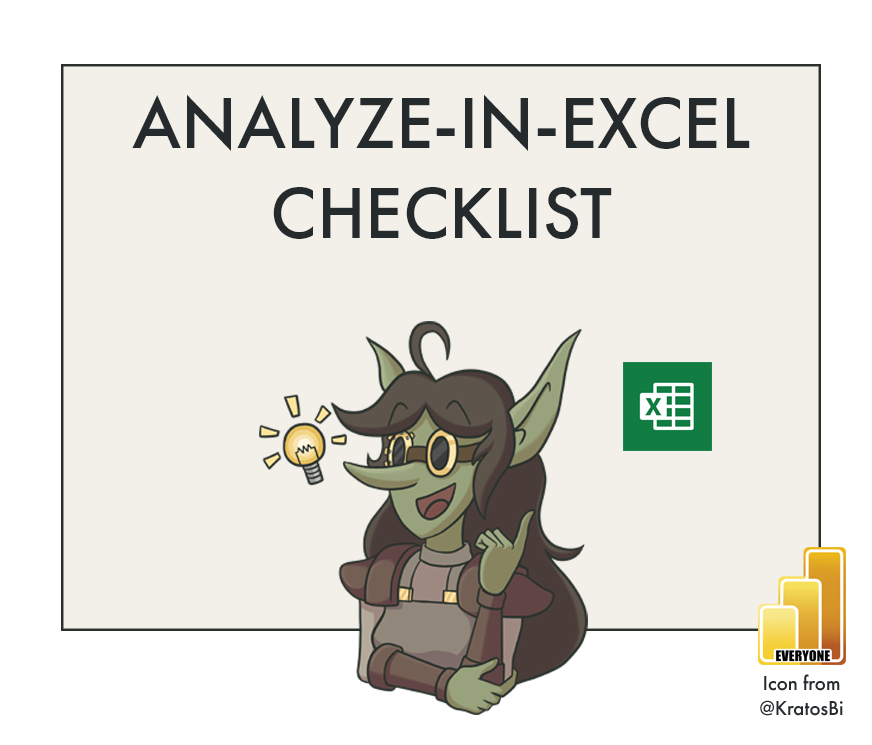 Power BI Analyze-in-Excel Checklist — DATA GOBLINS