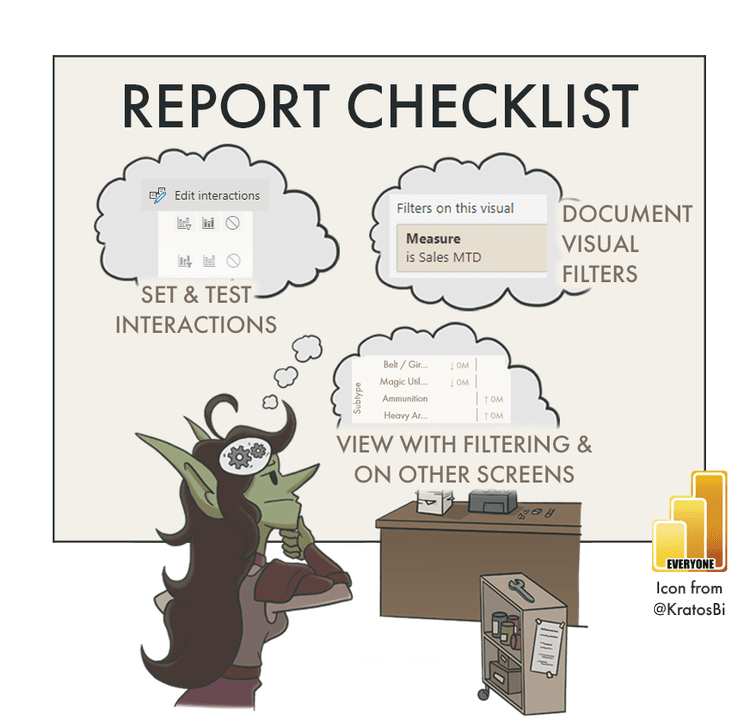 Power BI Report Checklist — DATA GOBLINS