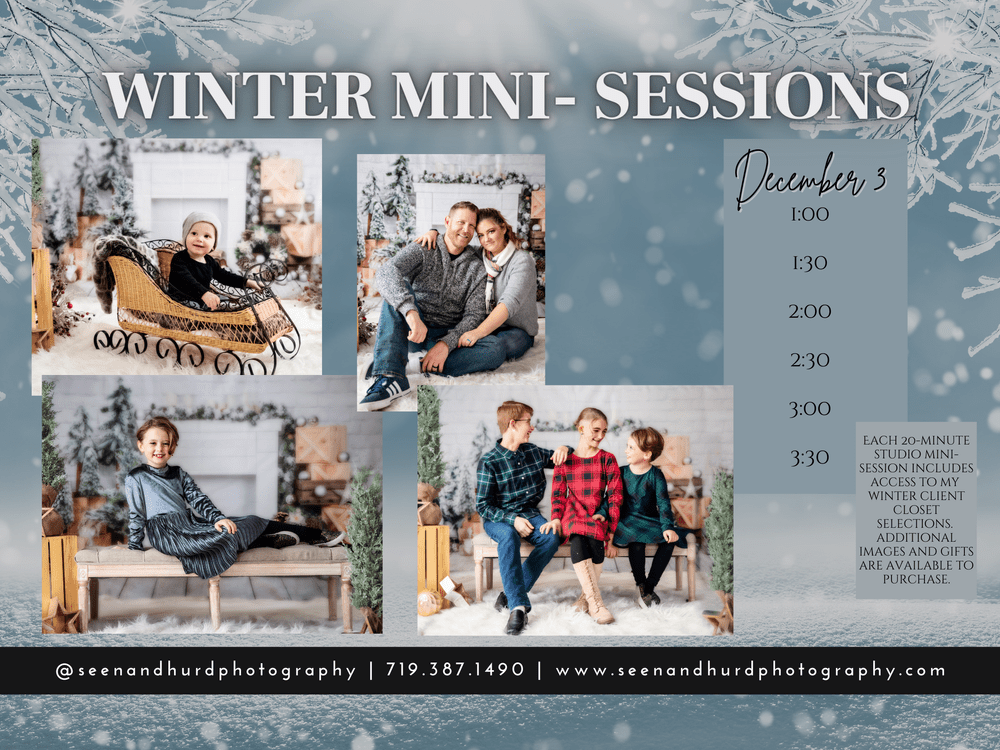 Winter Mini-Sessions 2022 — Seen & Hurd Photography