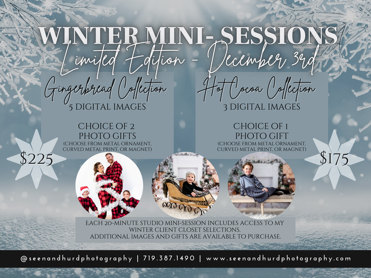 Winter Mini-Sessions 2022 — Seen & Hurd Photography