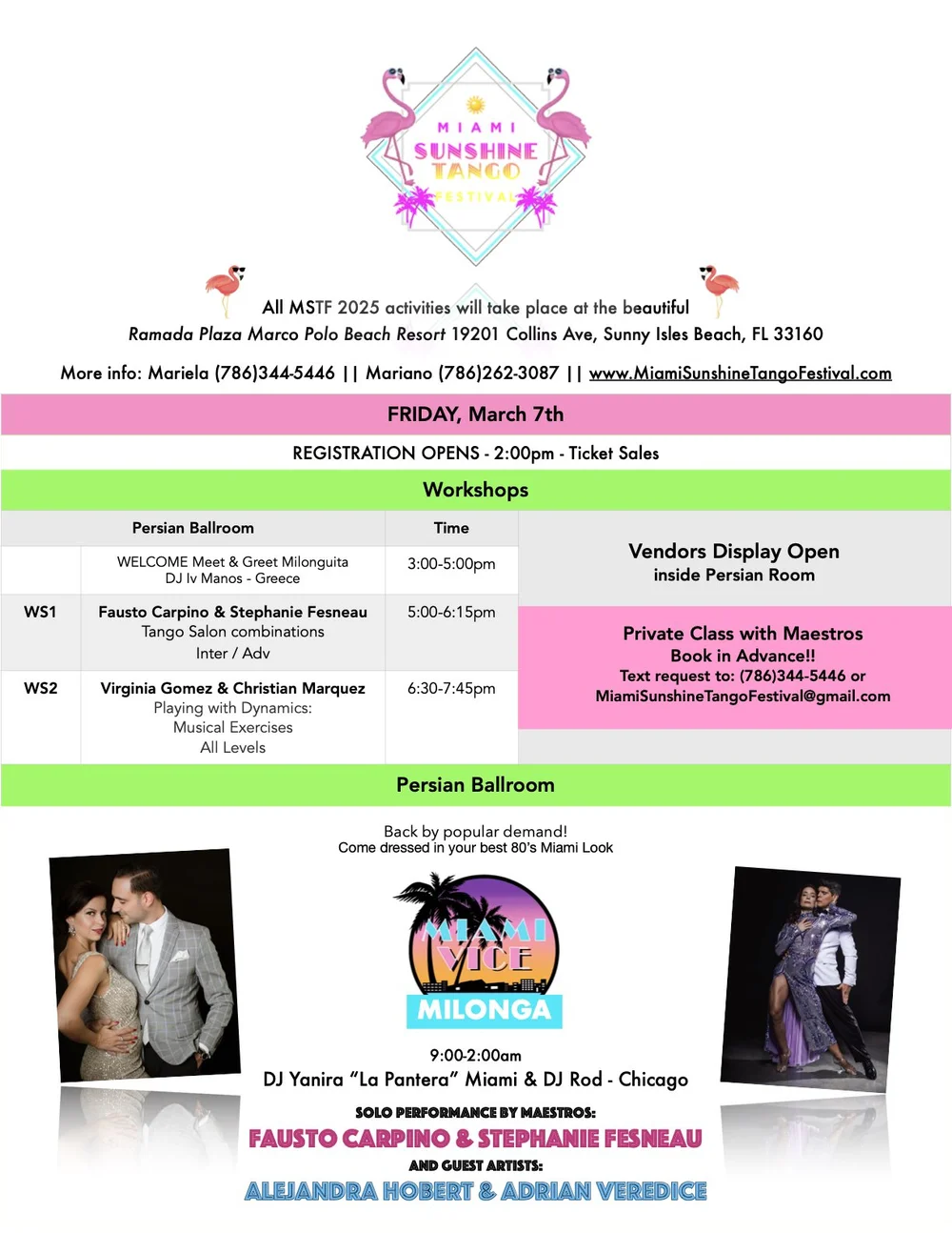 Miami Sunshine Tango Festival 2025
