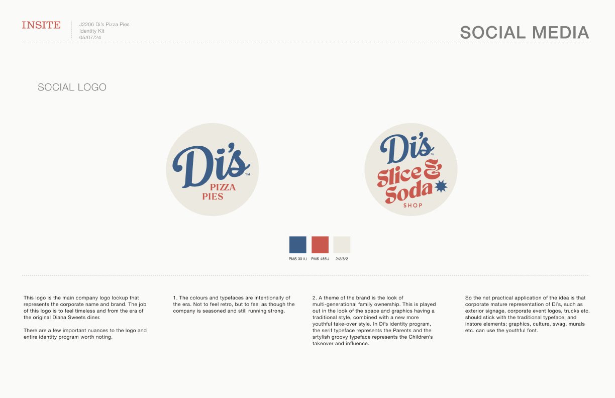 Di's Pizza Pies Brand & Identity — INSITE